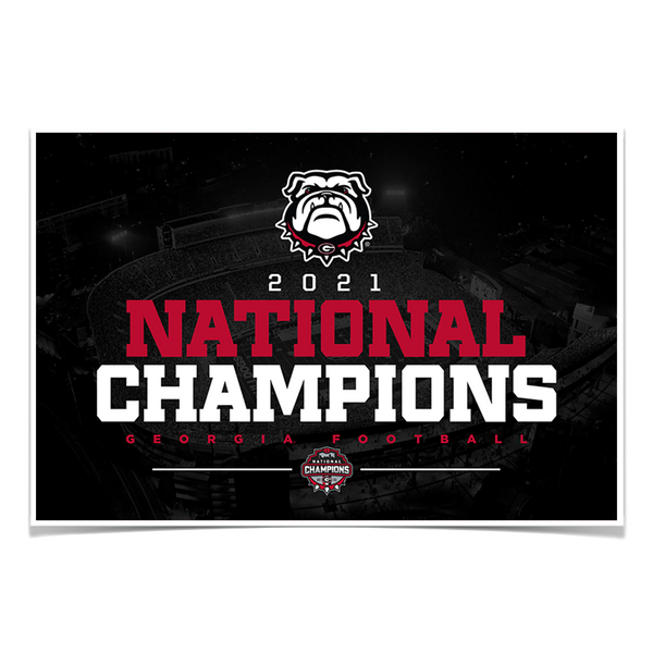 Georgia Bulldogs-2021 National Champions Georgia Bulldogs-College Wall ...