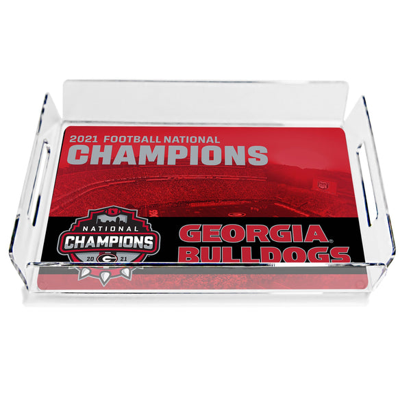 Georgia Bulldogs-Dawg Graphic Decorative Serving Tray-College Wall Art ...