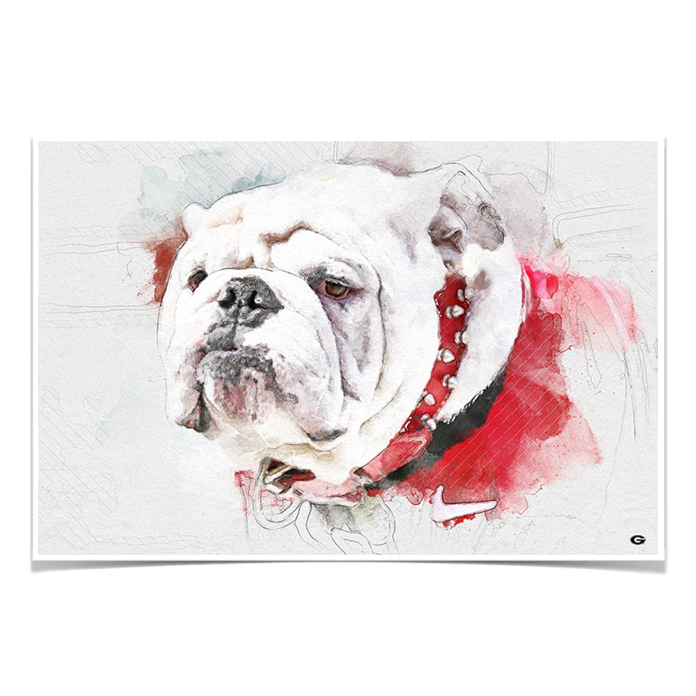 Georgia Bulldogs-Uga Painting-College Wall Art - Dawg Wall Art